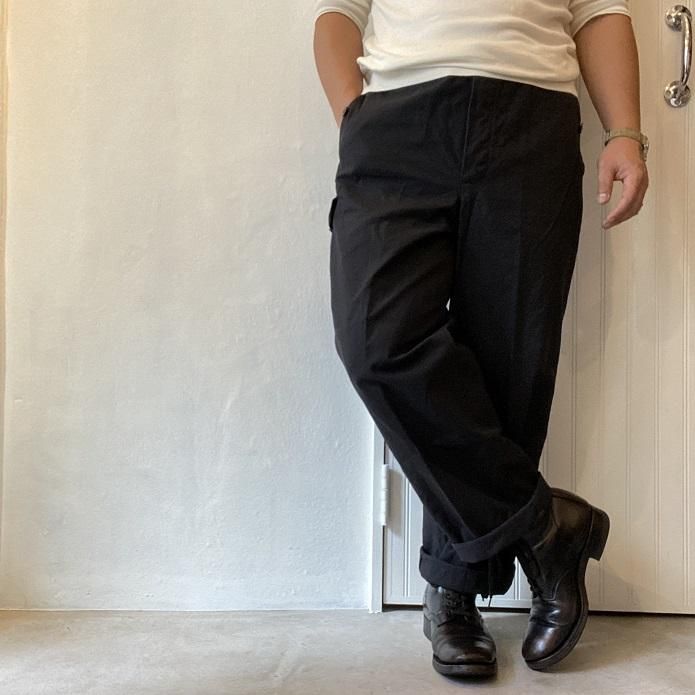 N.O.S. 1960's~1970's East German Army ”Black Work Trousers N.O.S. 1960's~1970's East German Army ”Black Work Trousers