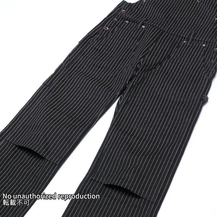 819】12ozブラックウォバッシュ ダブルニーオーバーオール 819】12ozブラックウォバッシュ ダブルニーオーバーオール