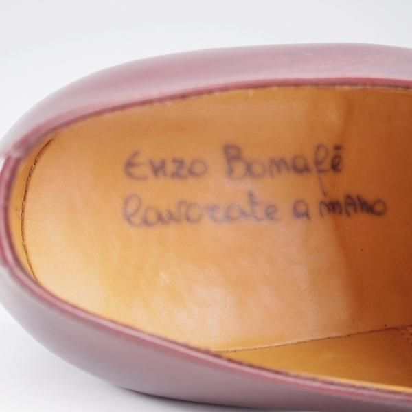 エンツォ・ボナフェ SIZE 8【ハンドソーンウェルテッド製法☆赤 エンツォ・ボナフェ SIZE 8【ハンドソーンウェルテッド製法☆赤