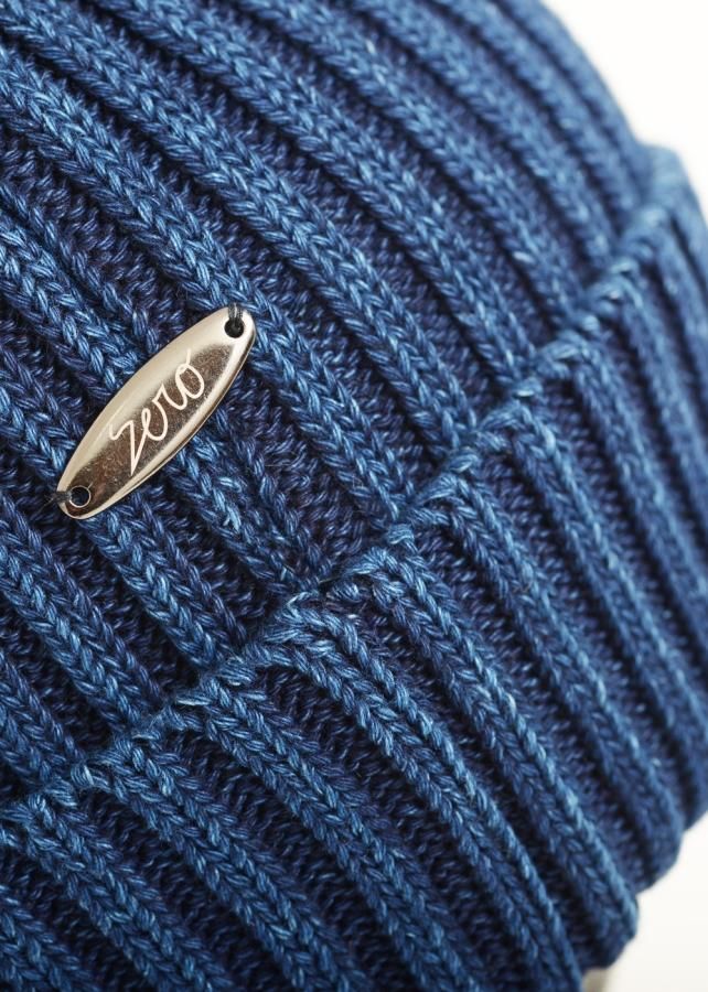ヴィンテージ加工インディゴデニムニット帽 - zero - ONLINE STORE - ヴィンテージ加工インディゴデニムニット帽 - zero - ONLINE STORE -