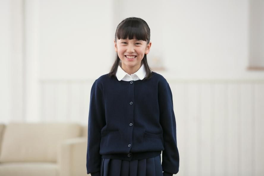女子用丸襟スクールカーディガン【紺色(ネイビー)】|Catch 女子用丸襟スクールカーディガン【紺色(ネイビー)】|Catch