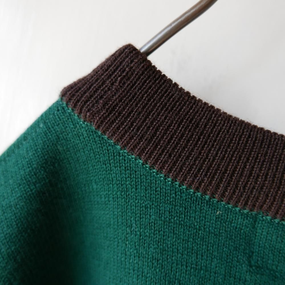 VOLPE FOX×FLAG刺繍ニット/ITALY-古着屋マッシュ VOLPE FOX×FLAG刺繍ニット/ITALY-古着屋マッシュ