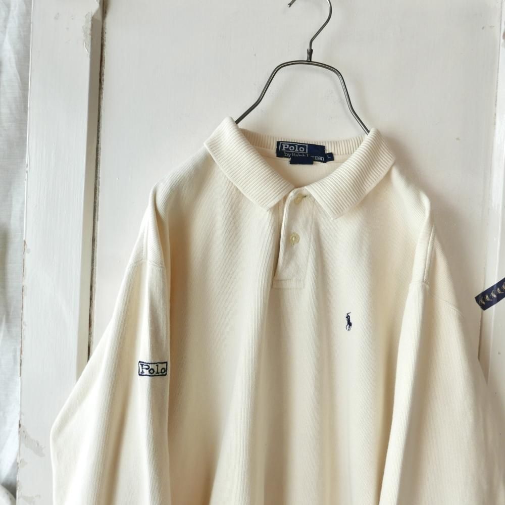Polo Ralph Lauren 襟付きハーフボタンスウェット-古着屋マッシュ Polo Ralph Lauren 襟付きハーフボタンスウェット-古着屋マッシュ