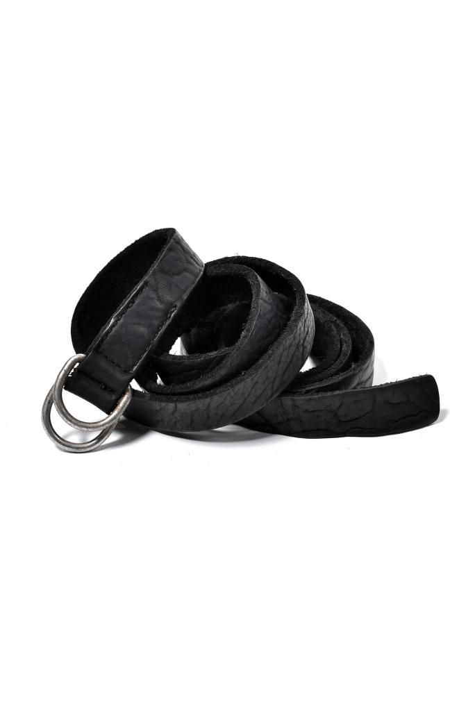GUIDI belt double loops bison full grain / Black GUIDI belt double loops bison full grain / Black