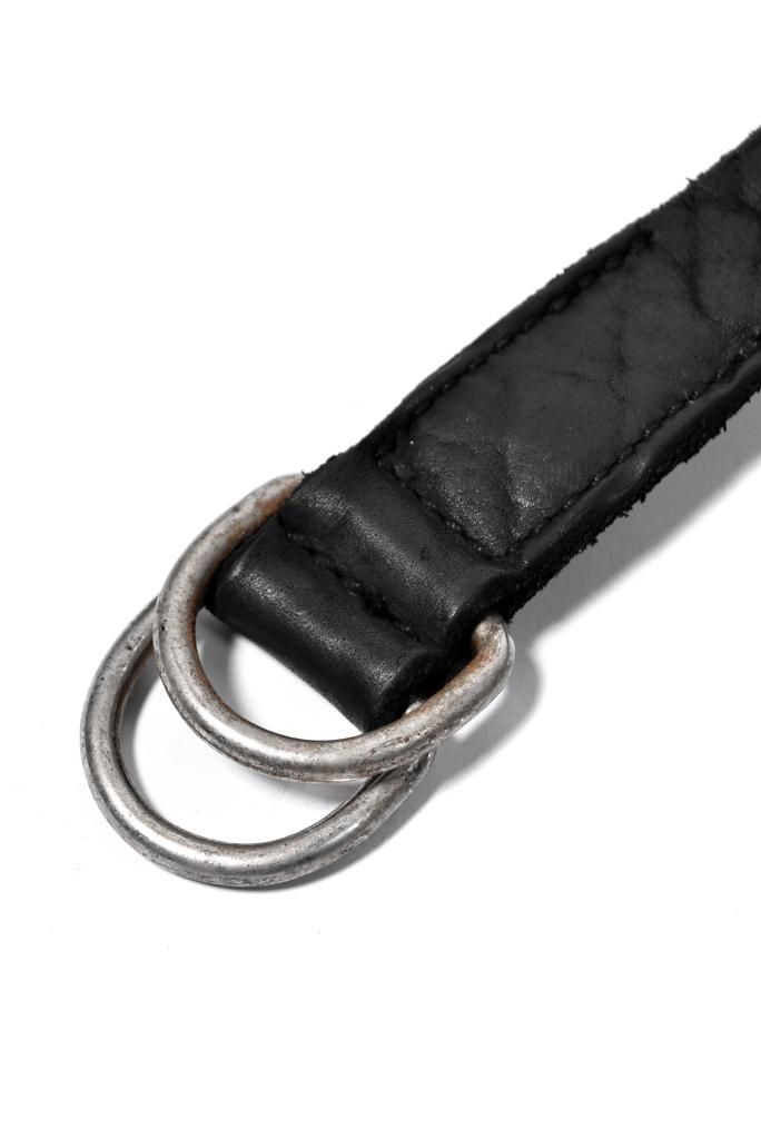 GUIDI belt double loops bison full grain / Black GUIDI belt double loops bison full grain / Black