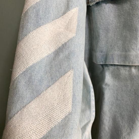 DIAG OVERSIZE DENIM SHIRT / デニムシャツ - オフホワイト|OFF DIAG OVERSIZE DENIM SHIRT / デニムシャツ - オフホワイト|OFF