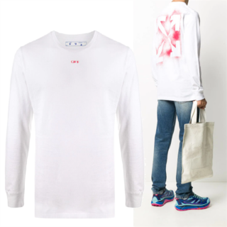 ロングTシャツ(ロンT) - オフホワイト|OFF-WHITEの通販店舗 ロングTシャツ(ロンT) - オフホワイト|OFF-WHITEの通販店舗