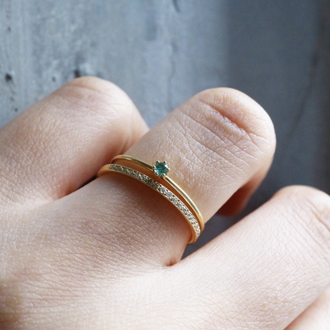 SATOMI KAWAKITA (サトミ カワキタ) Baby Emerald Ring SATOMI KAWAKITA (サトミ カワキタ) Baby Emerald Ring