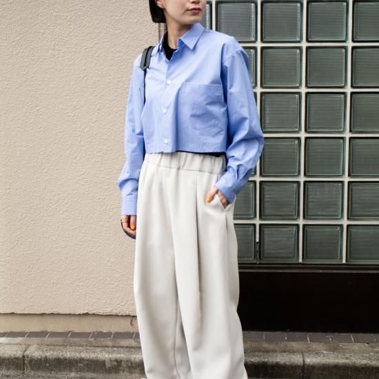 YLEVE(イレーヴ)「COTTON TYPEWRITER SHORT SH」 - WEEKENDER YLEVE(イレーヴ)「COTTON TYPEWRITER SHORT SH」 - WEEKENDER