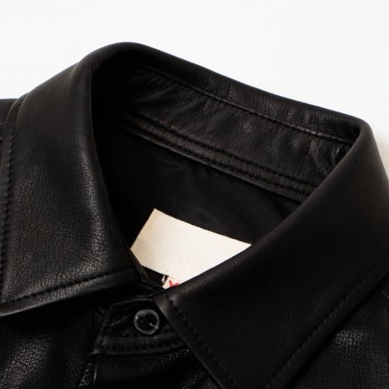 YOKO SAKAMOTO ヨーコサカモト 「LEATHER BIG SHIRT YOKO SAKAMOTO ヨーコサカモト 「LEATHER BIG SHIRT