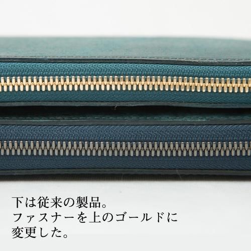 HIS-FACTORY】L字ファスナーウォレット(ゴールドファスナー HIS-FACTORY】L字ファスナーウォレット(ゴールドファスナー