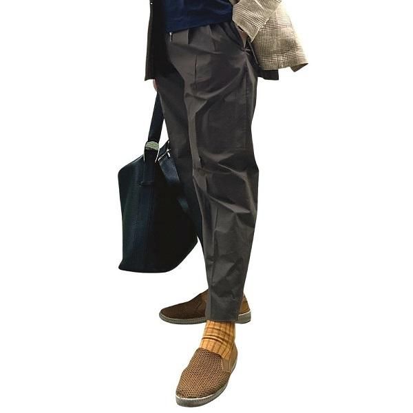 BE ABLE ( ビーエイブル ) クロップド パンツ カーキー コットン BE ABLE ( ビーエイブル ) クロップド パンツ カーキー コットン