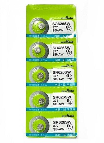 ムラタ電池【旧国内純正ソニー電池】 SR626SW/377 無水銀BT ムラタ電池【旧国内純正ソニー電池】 SR626SW/377 無水銀BT