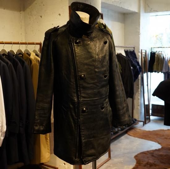 French army -80's Motorcycle Leather Coat- - clothier online French army -80's Motorcycle Leather Coat- - clothier online