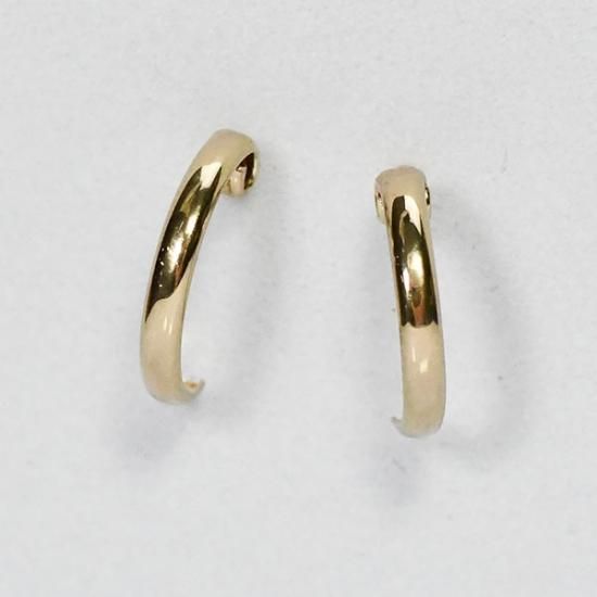 K10 シンプルアーチスタッドピアス 10mm - DIAN POOL ダイアンプール - ジュエリー通販