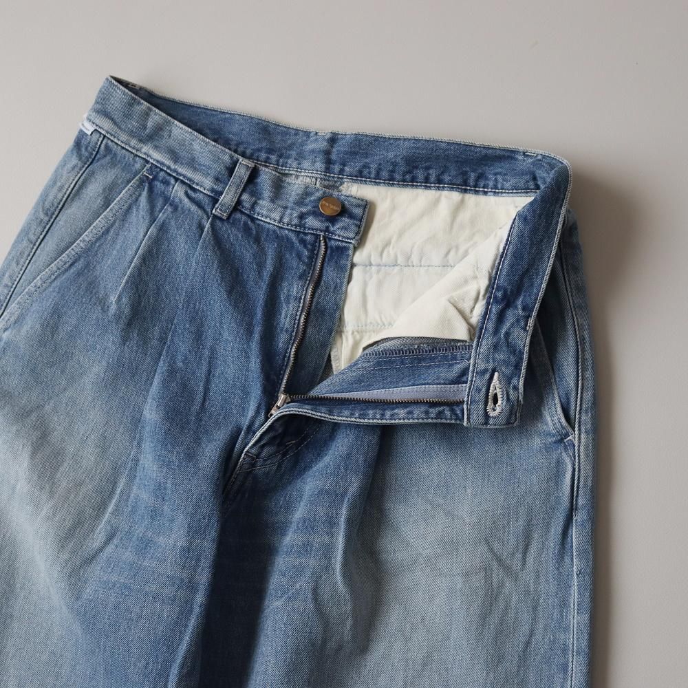 Graphpaper Selvage Denim Two Tuck Pants - DIMPLE Graphpaper Selvage Denim Two Tuck Pants - DIMPLE