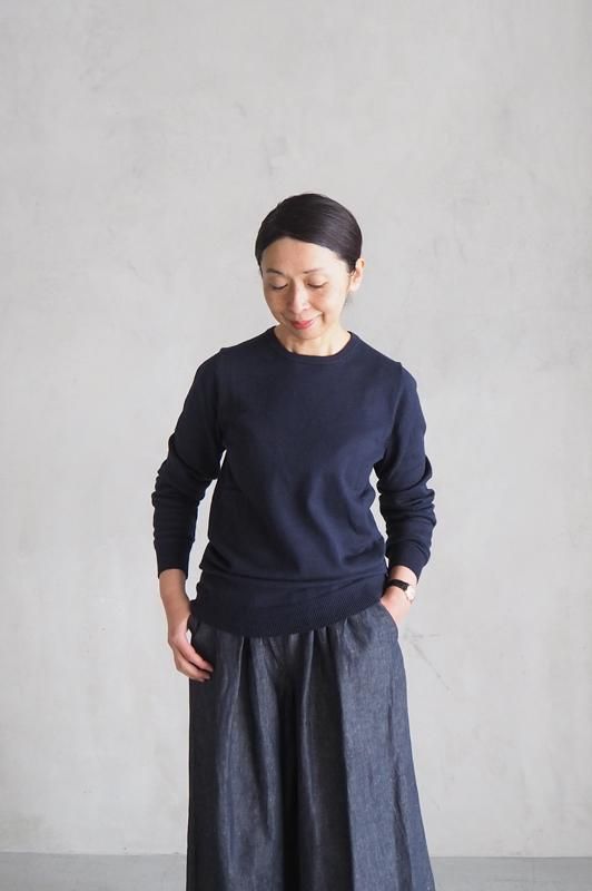 Alan Paine | コットンカシミヤ クルーネックニット - Daja Alan Paine | コットンカシミヤ クルーネックニット - Daja