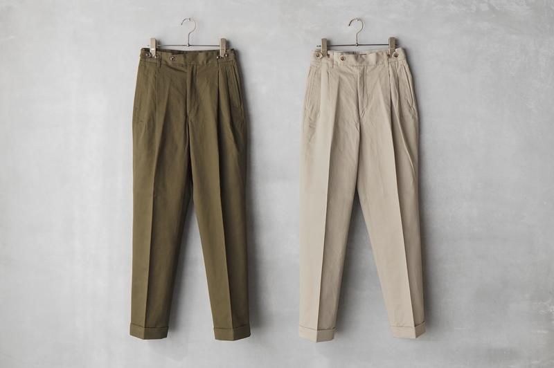 HAND ROOM WOMENSツータック テーパードトラウザーズ - Daja HAND ROOM WOMENSツータック テーパードトラウザーズ - Daja