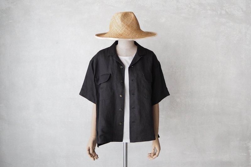 Nigel Cabourn WOMAN | リネンツイルオープンカラーシャツ Nigel Cabourn WOMAN | リネンツイルオープンカラーシャツ