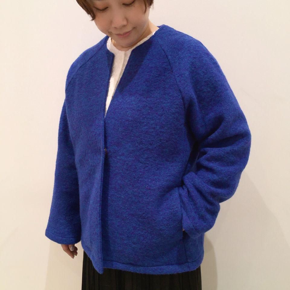 NOMBRE IMPAIR - スライバーニット ショートコート - Sheth NOMBRE IMPAIR - スライバーニット ショートコート - Sheth