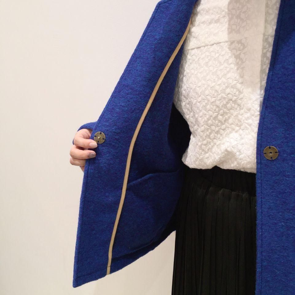 NOMBRE IMPAIR - スライバーニット ショートコート - Sheth NOMBRE IMPAIR - スライバーニット ショートコート - Sheth