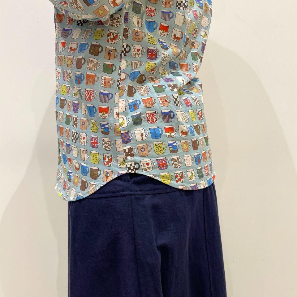 Parkes - マグカップ柄 スタンドカラーシャツ - Sheth Online Parkes - マグカップ柄 スタンドカラーシャツ - Sheth Online