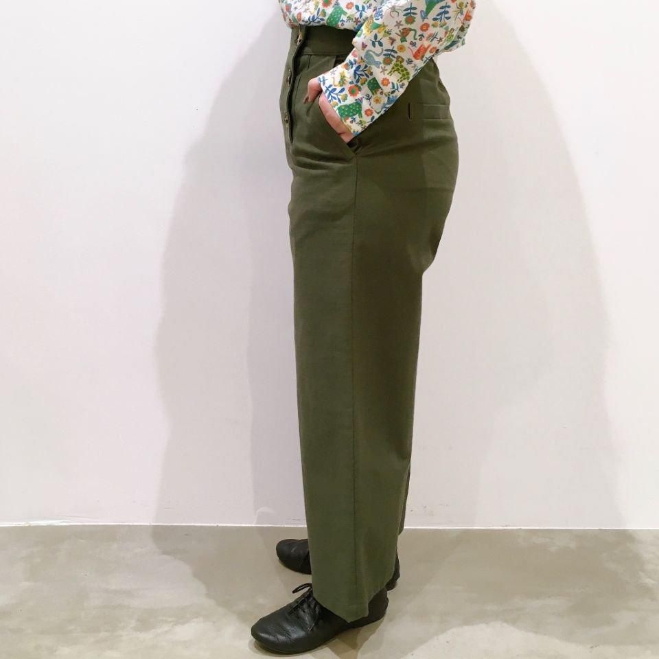 Le minor - ムラ糸バックサテンストレッチのマリンパンツ Le minor - ムラ糸バックサテンストレッチのマリンパンツ