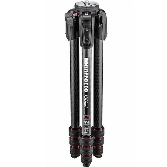 マンフロット(manfrotto)190go! カーボン4段三脚+410ギア付き マンフロット(manfrotto)190go! カーボン4段三脚+410ギア付き