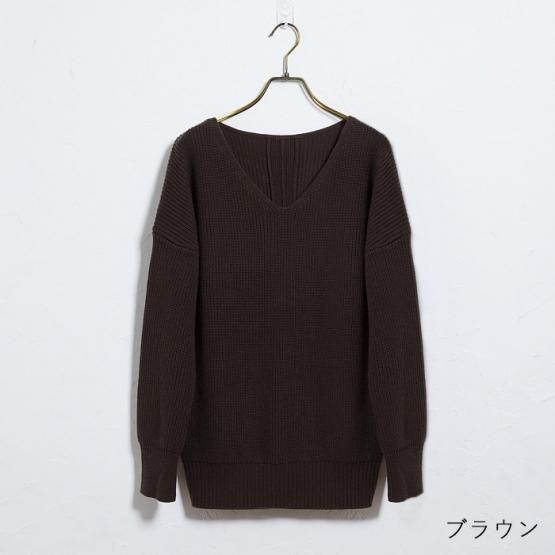 DRESS HERSELF オンライン セーター/シルクウール Vネック DRESS HERSELF オンライン セーター/シルクウール Vネック