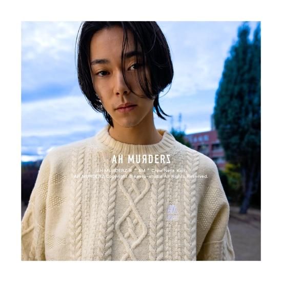 AH MURDERZ “ AM ” Crew Neck Knit - 【公式】AH MURDERZ AH MURDERZ “ AM ” Crew Neck Knit - 【公式】AH MURDERZ