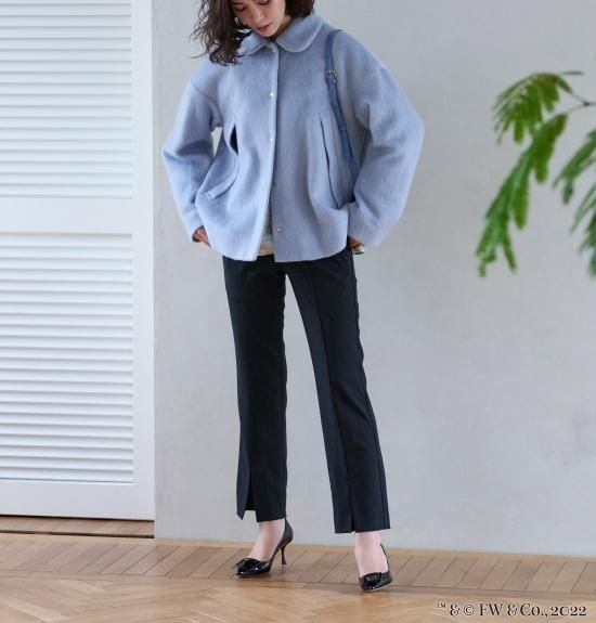 再入荷】ピーターラビット™️ウールシャギーコート(サックス 再入荷】ピーターラビット™️ウールシャギーコート(サックス