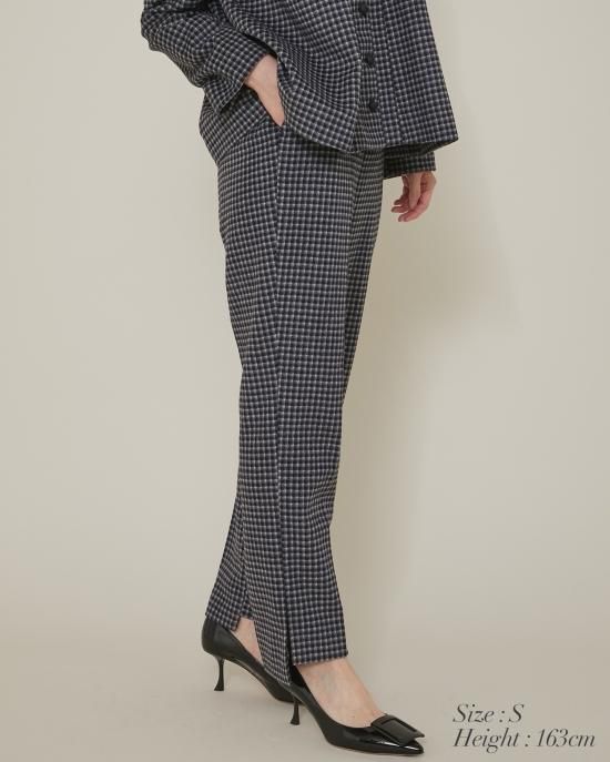 60%off】ガンクラブチェックウールパンツ(ブラック) - seventen 60%off】ガンクラブチェックウールパンツ(ブラック) - seventen