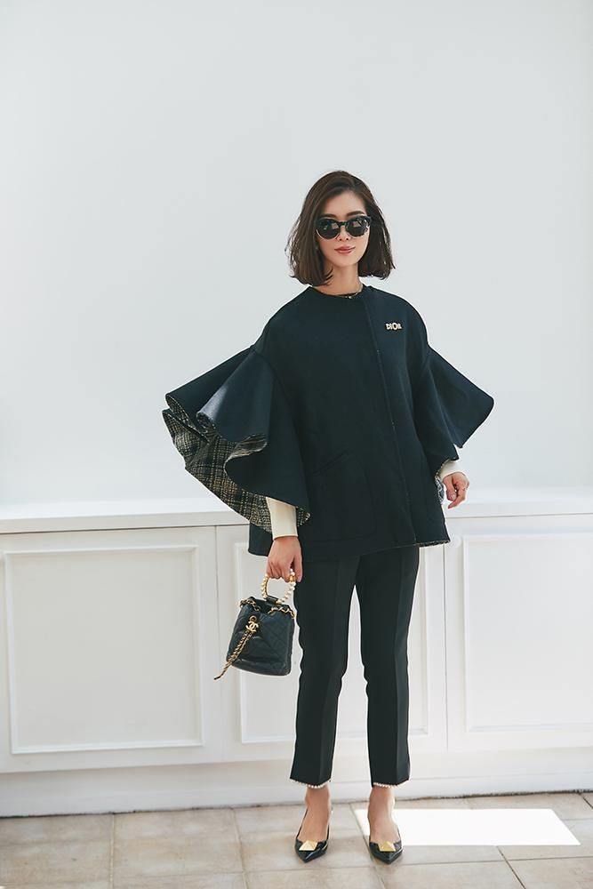 30%off】ラッフルスリーブリバーシブルコート(ブラック) - seventen 30%off】ラッフルスリーブリバーシブルコート(ブラック) - seventen