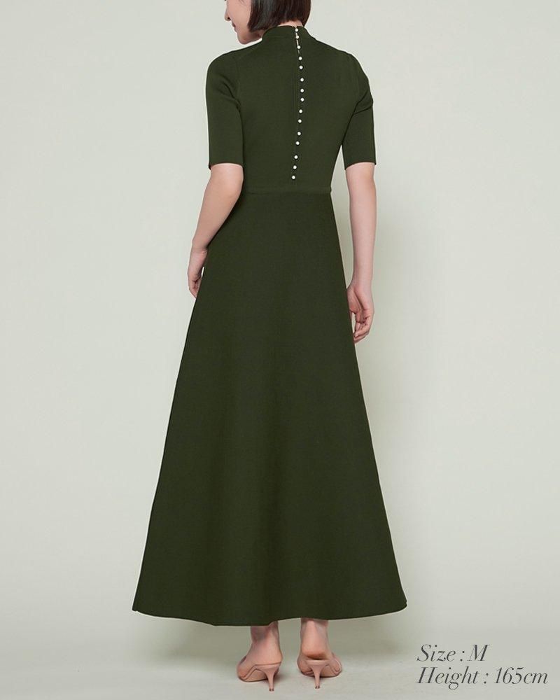 再入荷】バックパールニットワンピース(ピンク) - seventen 再入荷】バックパールニットワンピース(ピンク) - seventen