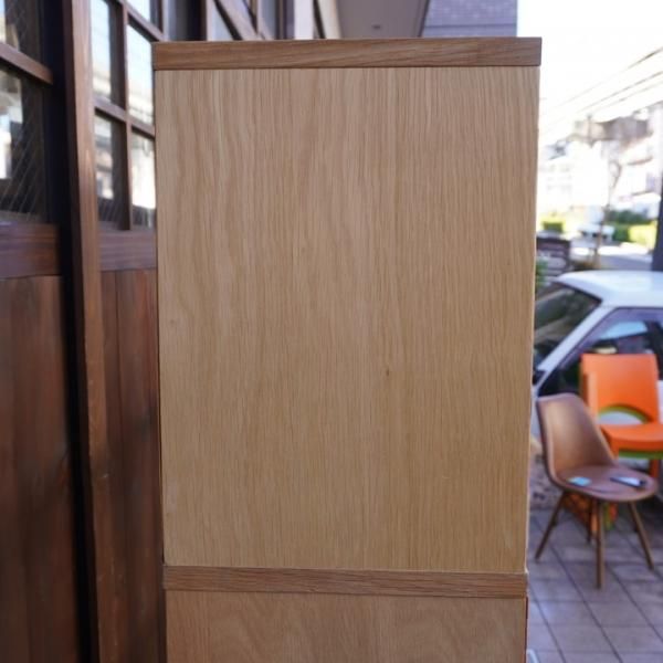 人気の無印良品(MUJI)のオーク材 5段・4列スタッキングシェルフ 人気の無印良品(MUJI)のオーク材 5段・4列スタッキングシェルフ