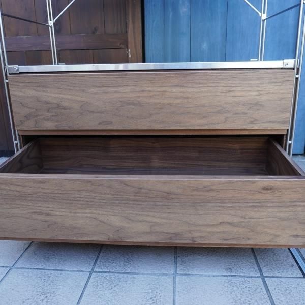 無印良品(MUJI)の人気のウォールナット材×ステンレス ユニット 無印良品(MUJI)の人気のウォールナット材×ステンレス ユニット