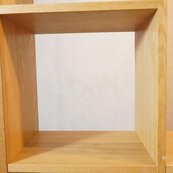 人気の無印良品(MUJI)のオーク材 5段・1列+3段・1列 人気の無印良品(MUJI)のオーク材 5段・1列+3段・1列