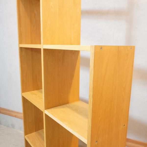 人気の無印良品(MUJI)のオーク材 5段・1列+3段・1列 人気の無印良品(MUJI)のオーク材 5段・1列+3段・1列