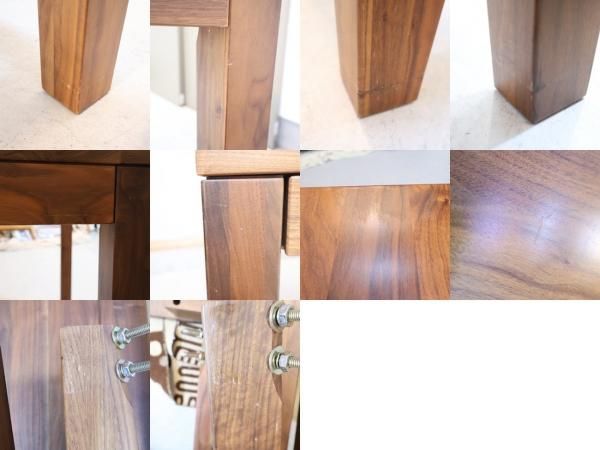 無印良品(MUJI)のウォールナット無垢材 引出し付ダイニング 無印良品(MUJI)のウォールナット無垢材 引出し付ダイニング