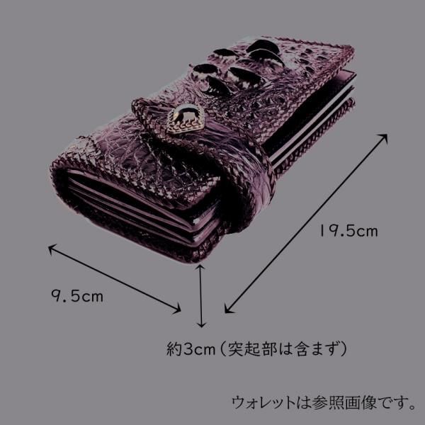 クロコダイル 長財布 クラウンホーンバック・ブラック/コンチョ クロコダイル 長財布 クラウンホーンバック・ブラック/コンチョ