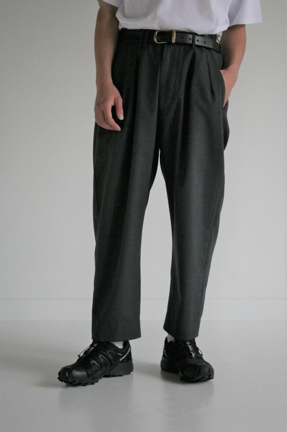 ANACHRONORM “SUMMER WOOL TAPERED TROUSERS” - Tribeca ANACHRONORM “SUMMER WOOL TAPERED TROUSERS” - Tribeca
