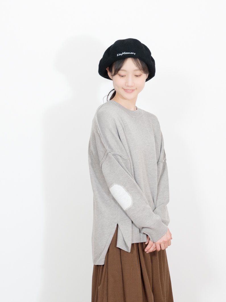 エルボーパッチニット | GREIGE - KEY MEMORY Online Shop|鎌倉 エルボーパッチニット | GREIGE - KEY MEMORY Online Shop|鎌倉
