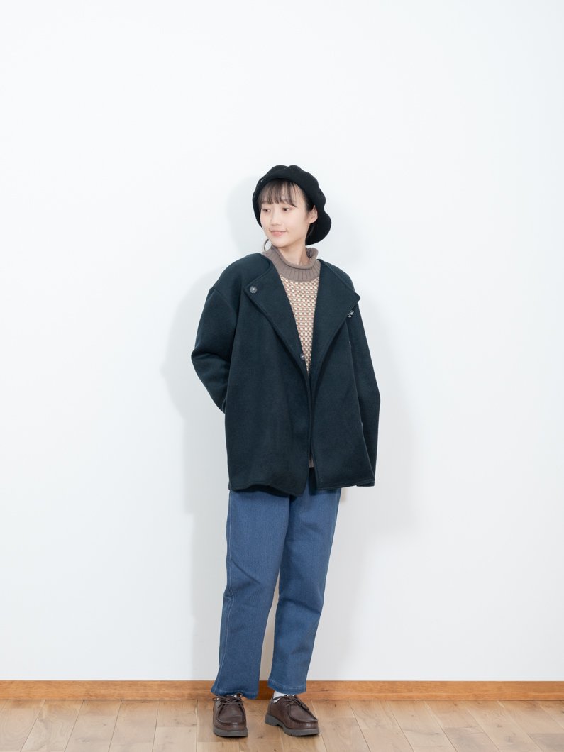 Melton double coat | NAVY - KEY MEMORY Online Shop|鎌倉 Melton double coat | NAVY - KEY MEMORY Online Shop|鎌倉