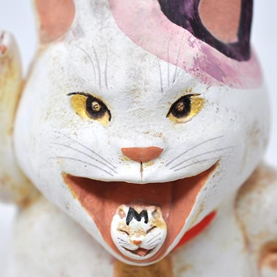 在庫あり! もりわじん作品 「天才福猫S」2 招福猫 開運 店舗 在庫あり! もりわじん作品 「天才福猫S」2 招福猫 開運 店舗