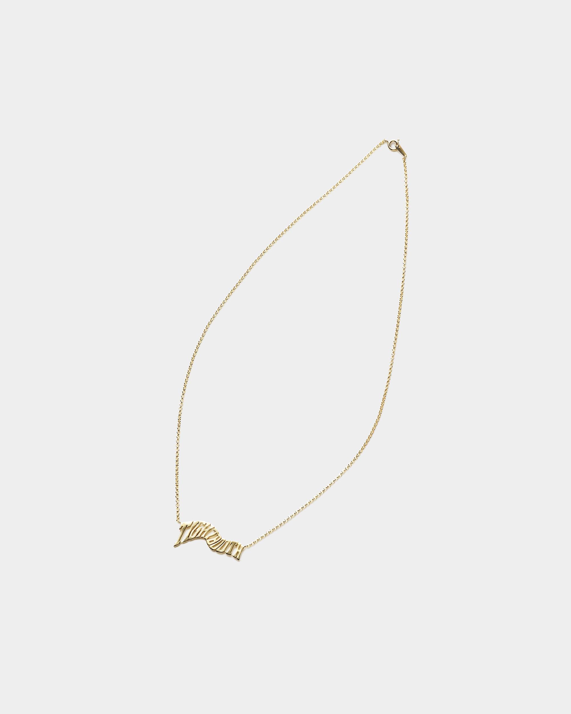 ACID LOGO NECKLACE - Brass x Gold Plating - TIGHTBOOTH ACID LOGO NECKLACE - Brass x Gold Plating - TIGHTBOOTH