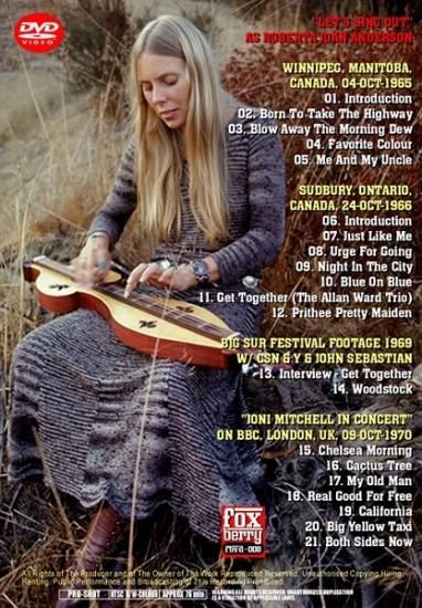 Joni Mitchell Early Years 1dvdr Strangelove Records