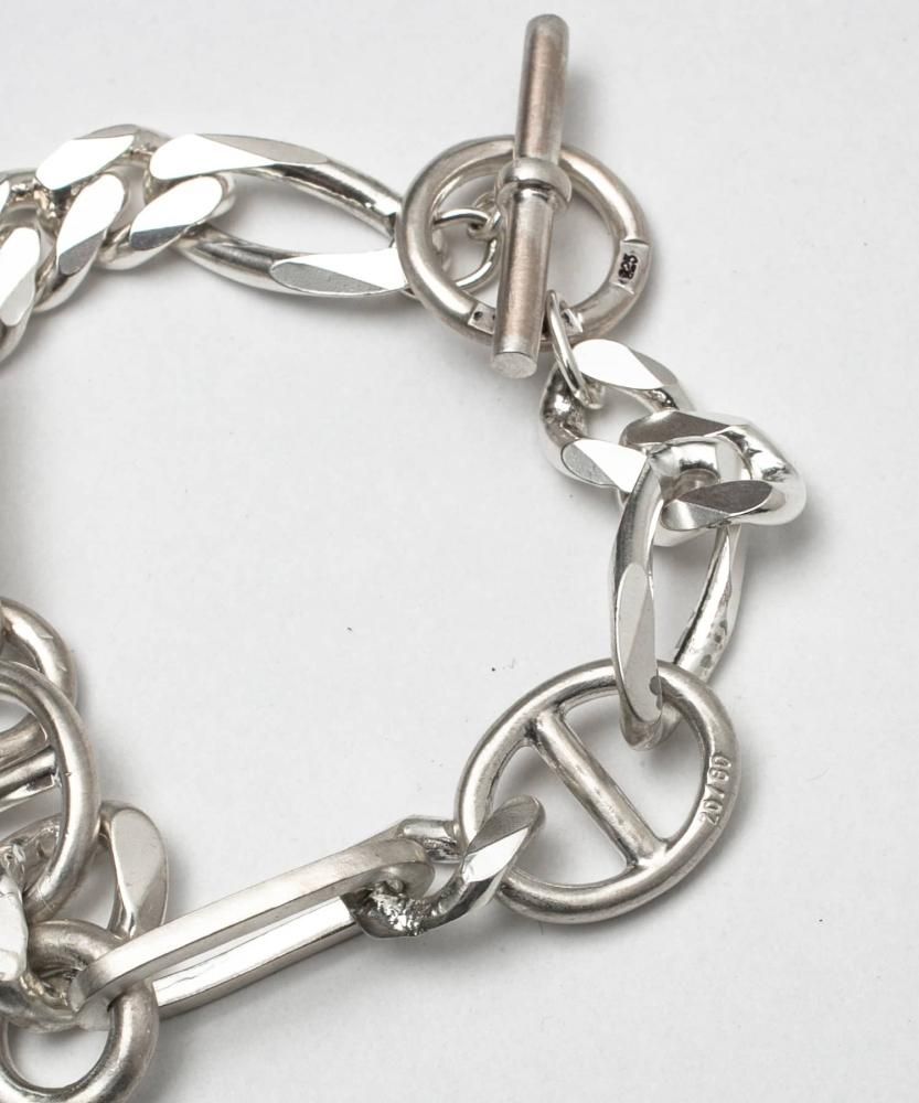 20/80 | STERLING SILVER MIXED ANCHOR CHAIN BRACELET | hazy 20/80 | STERLING SILVER MIXED ANCHOR CHAIN BRACELET | hazy