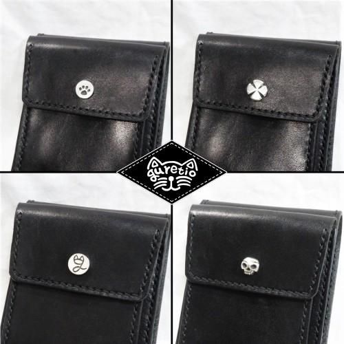 guretio billfold wallet - guretio ハンドメイド レザー シルバー guretio billfold wallet - guretio ハンドメイド レザー シルバー