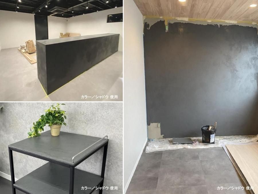 キッチンカウンターやテーブル天板にDIY施工 マイクロセメント キッチンカウンターやテーブル天板にDIY施工 マイクロセメント