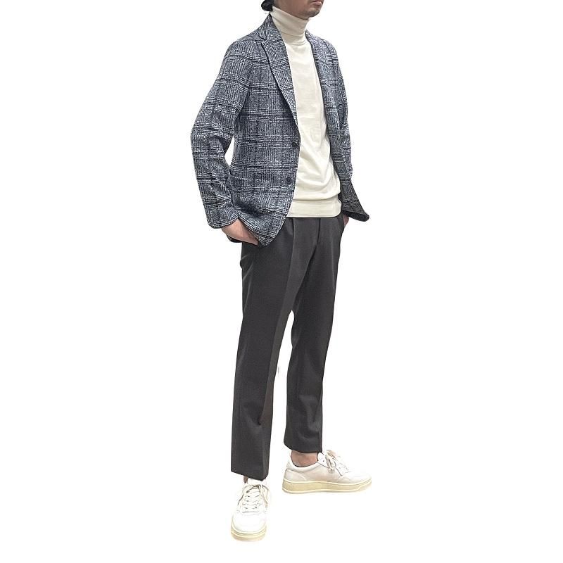T-JACKET ティージャケット グレンチェック オーバープレイド 2B T-JACKET ティージャケット グレンチェック オーバープレイド 2B